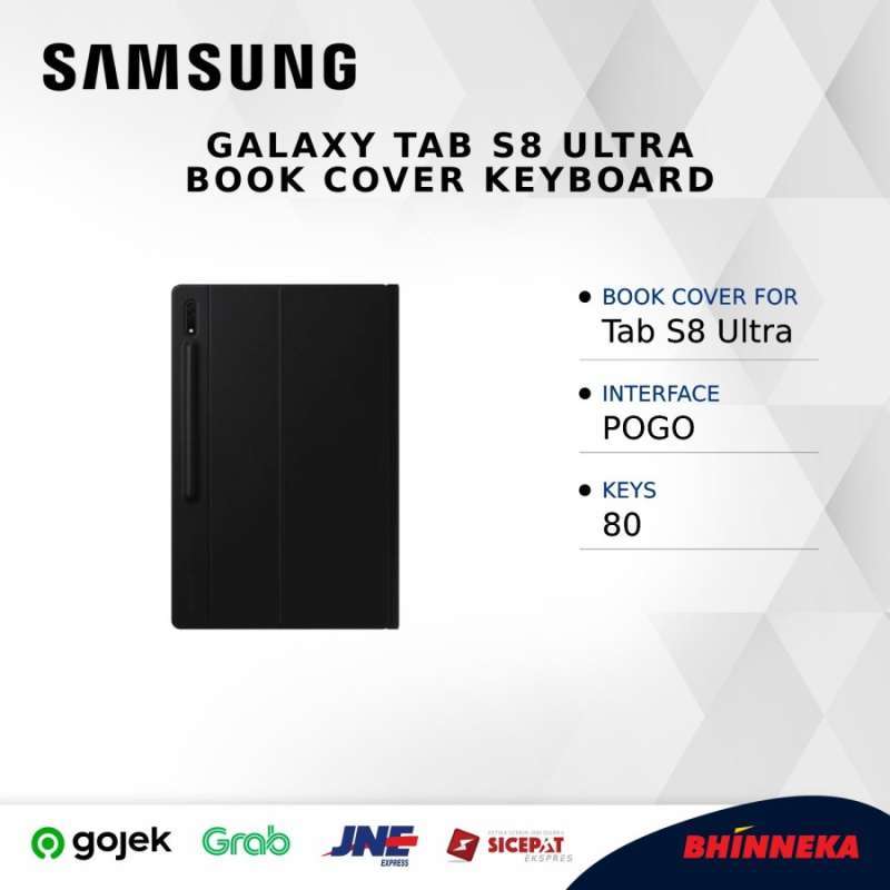 Jual Samsung Galaxy Tab S8 Ultra Book Cover Keyboard - Black Di Seller ...