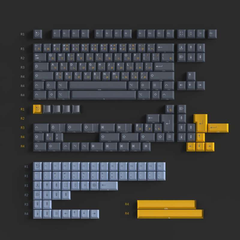 Promo Pbtfans Twist Keycaps Pbt Double Triple Shot Cherry Profile ...