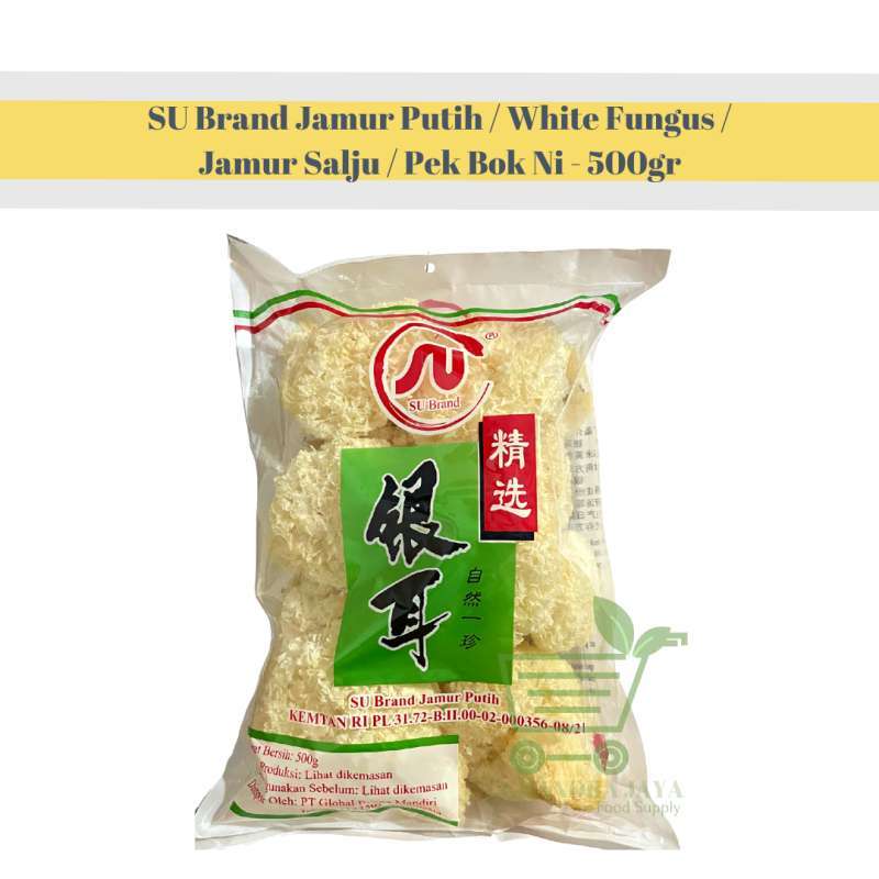 Jual SU Brand Jamur Putih / White Fungus / Jamur Salju / Pek Bok Ni ...
