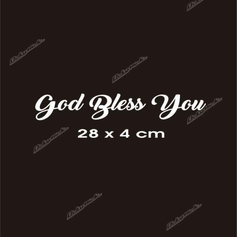 Jual Cutting Sticker God Bless You Stiker Mobil Di Seller Cordeliaa ...
