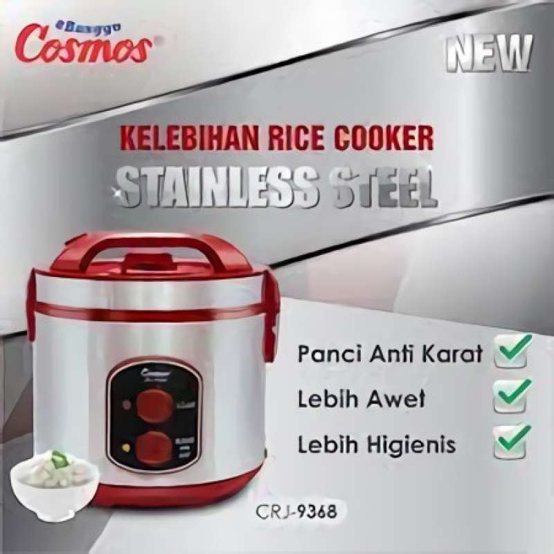 Jual Magic Com Cosmos Crj 9368 Rice Cooker 2 Liter Stainless Di Seller ...