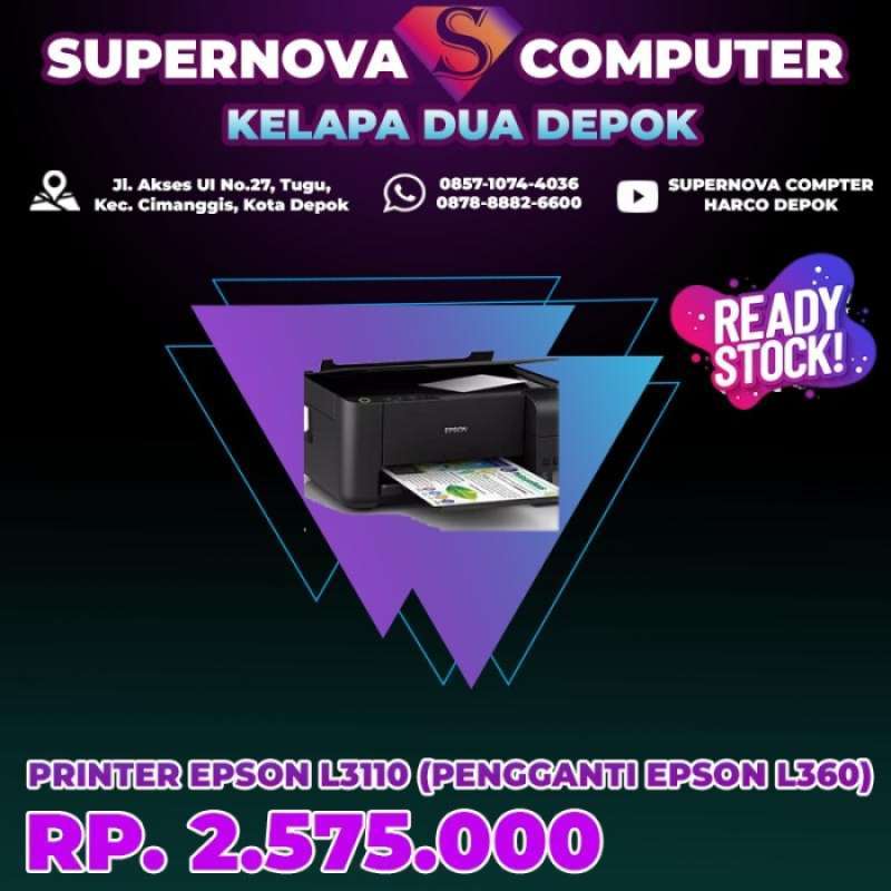 Promo PRINTER EPSON L3110 (PENGGANTI EPSON L360) Diskon 23% di Seller Berkah Storee - Kalibata ...