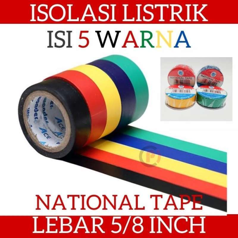 Jual National Isolasi Listrik 5 Mm Original Harga Termurah Juni 2024 ...