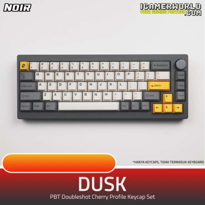 Promo Noir Dusk Cherry Profile Pbt Dbs Keycaps Mechanical Gaming ...