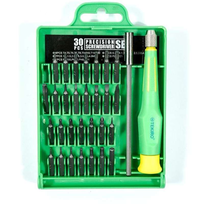 Jual Obeng Set Presisi 30 Pcs Tekiro / Precision Screwdriver Set 30 Pcs ...