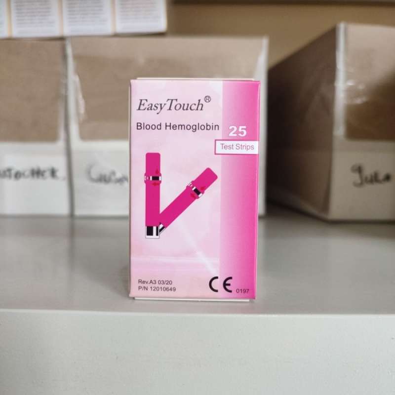 Jual Easy Touch Strip Tes Hemoglobin Isi 25 / Stik Hemoglobin / Strip ...