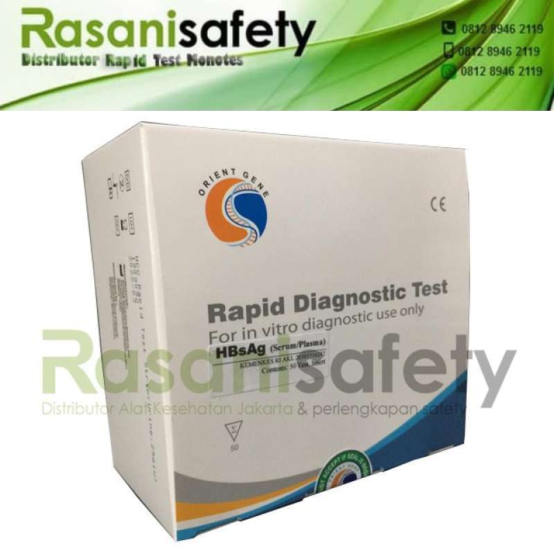 Promo Rapid Test Orient Gene Strip Hbsag Isi 50 Alat Tes Strips ...