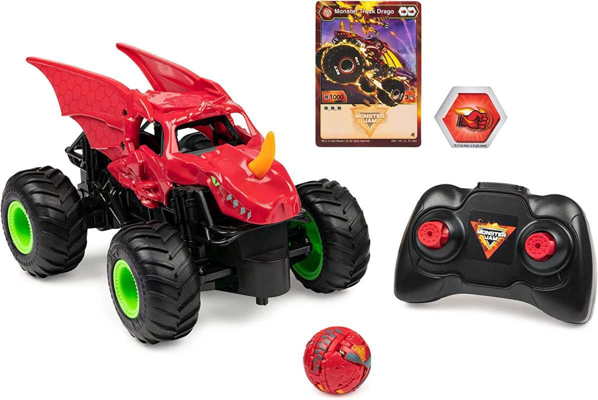 Jual Mainan Remote Control Monster Jam Rc Skala 1:24 Dragonoid Di ...