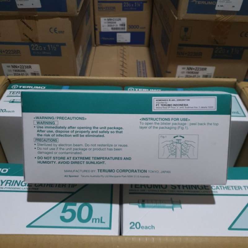 Jual Catheter Tip Terumo 50cc Cateter 50ml Kateter Syringe 50 Cc Ml ...
