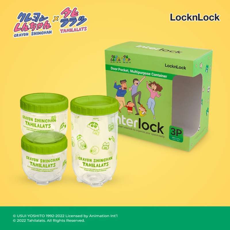 Jual LocknLock Giftset Toples Interlock 3P Crayon Shinchan x Tahilalats ...