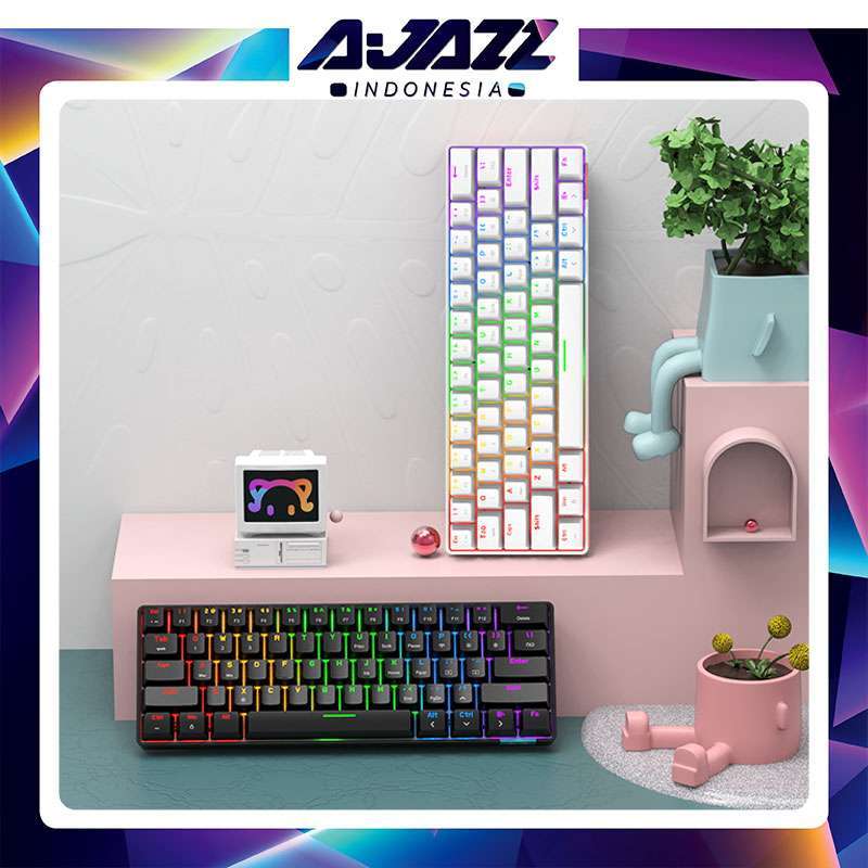 Jual Ajazz DAIDAI STK61 Rainbow Keyboard Dual Mode - Garansi 1 Tahun di ...