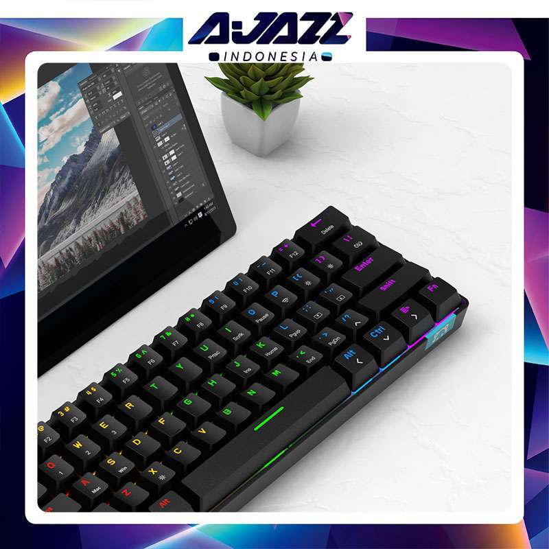 Jual Ajazz Daidai Stk61 Rainbow Keyboard Dual Mode - Garansi 1 Tahun ...