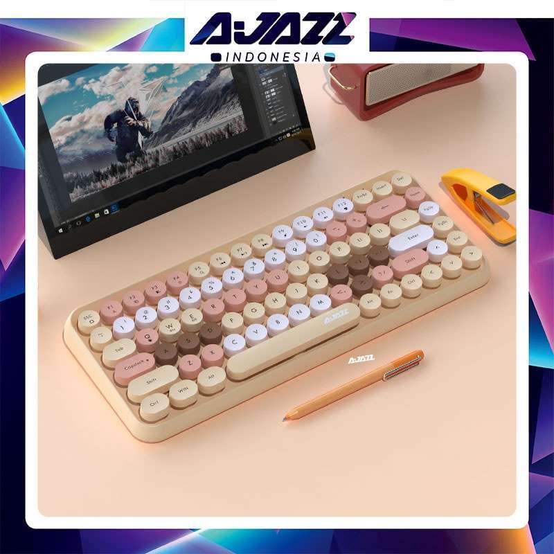 Promo Ajazz 308i Keyboard Bluetooth Version Broadcom 5.0 Key Life 10 ...