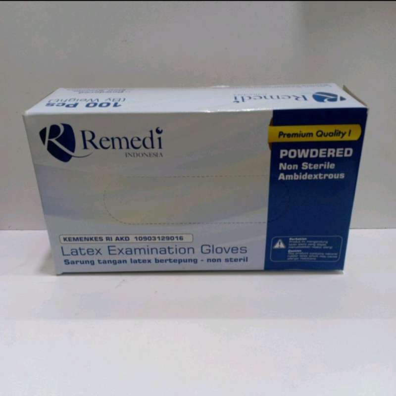 Jual sarung tangan medis remedi ukuran m dan s di Seller HS SHOOP ...