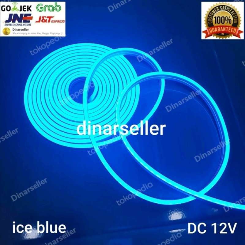 Promo Led Neon Flex Ice Blue Selang Susu Dc 12V 5 Meter (Sku:12490 ...