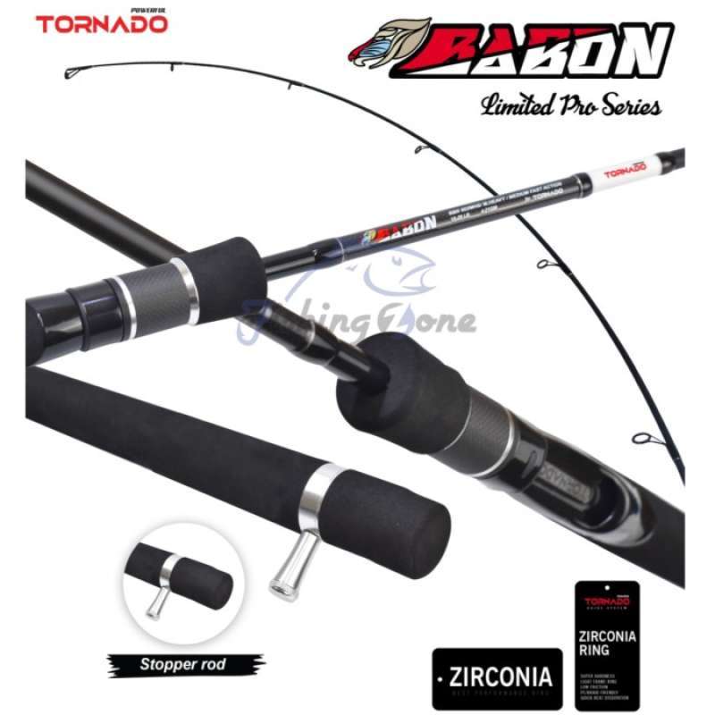 Promo Tornado BABON Spinning Carbon Rod - Joran Galatama Zirconia Ring Guide Diskon 23% di ...