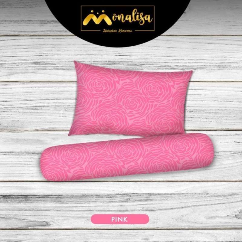 Promo Sarung Bantal Dan Sarung Guling Polos Emboss (aneka Warna) - Pink ...