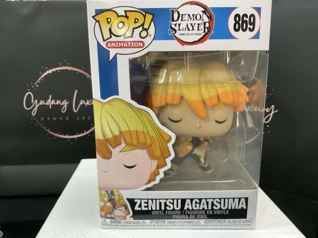 Promo Original Funko PoP! Animation#869 Demon Slayer: ZENITSU AGATSUMA ...