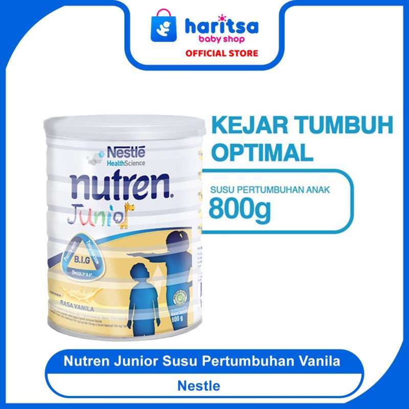 Jual NESTLE Nutren Junior Susu Pertumbuhan Vanila 1-10 tahun Kaleng 400g 800g di Seller ...