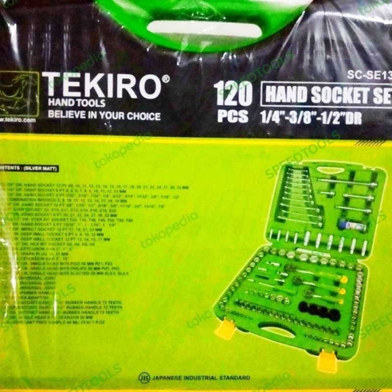 Promo Tekiro Tool Kit Set 120 Pcs/Kunci Shock Set/Mechanical Tool Set 120pcs Diskon 2% di Seller ...