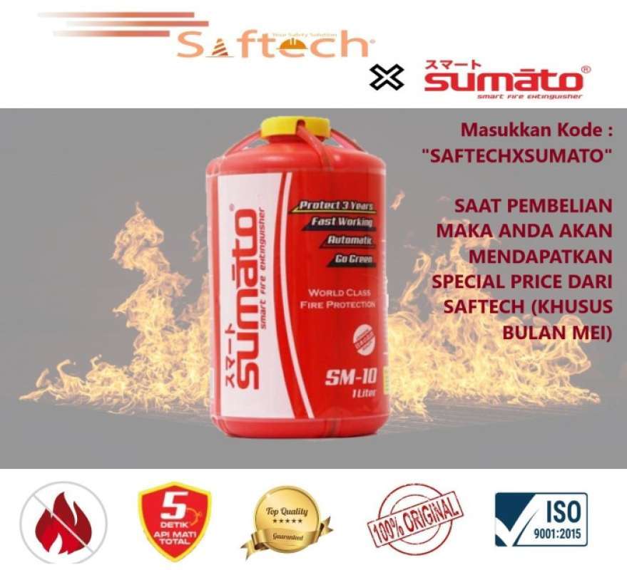 Promo Sumato Sm-10 Pemadam Api Otomatis Apar Ringan Sm10 Racun Api ...