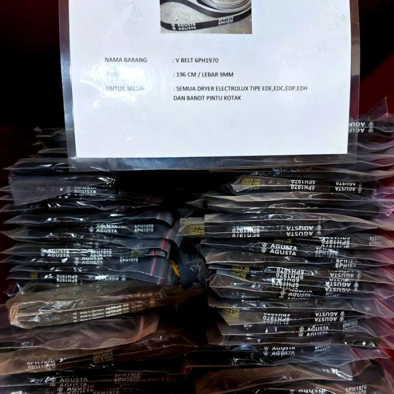 Promo V-belt 1970 6ph electrolux Diskon 33% di Seller Maju Kuat Bersama ...