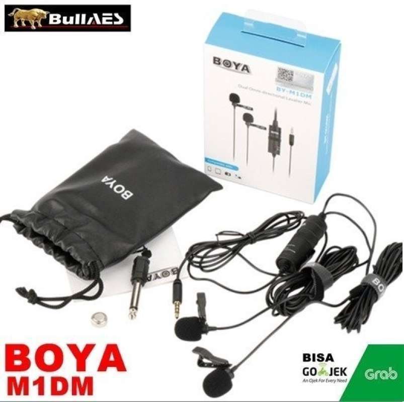 Promo Microphone BOYA BY M1DM 6m Studio Mic Lavalier Mini Audio 3.5mm Diskon 23% di Seller ...