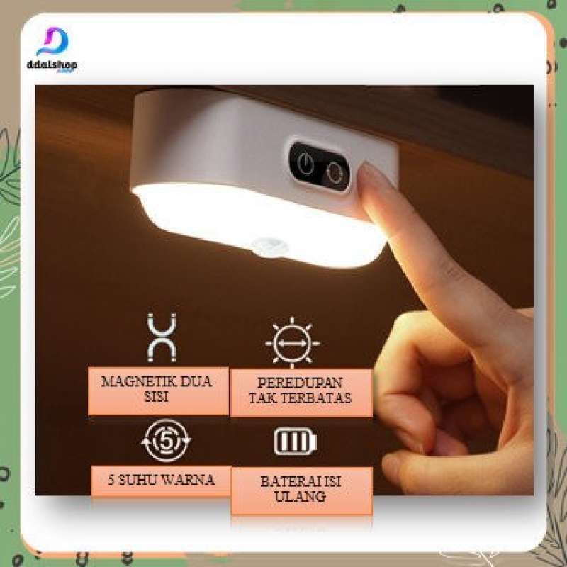 Promo Lampu LED Sensor Gerak Magnetic 5 Warna Lampu Belajar Emergency Lamp Diskon 23% di Seller ...