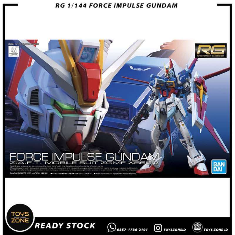 Promo Rg 1/144 Force Impulse Gundam Bandai Diskon 23% di Seller Alam ...