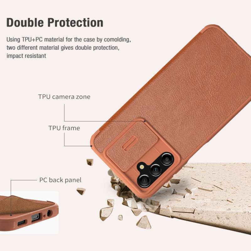 Promo Case Samsung Galaxy A14 4g Nillkin Qin Pro Leather Flip Camera ...