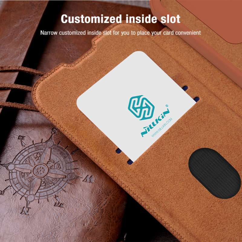 Promo Case Samsung Galaxy A14 4g Nillkin Qin Pro Leather Flip Camera ...