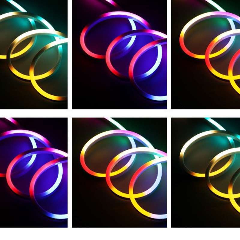 Promo Neon Flex 5 Meter RGB 220V Flexible Sign LED Strip Selang Full ...