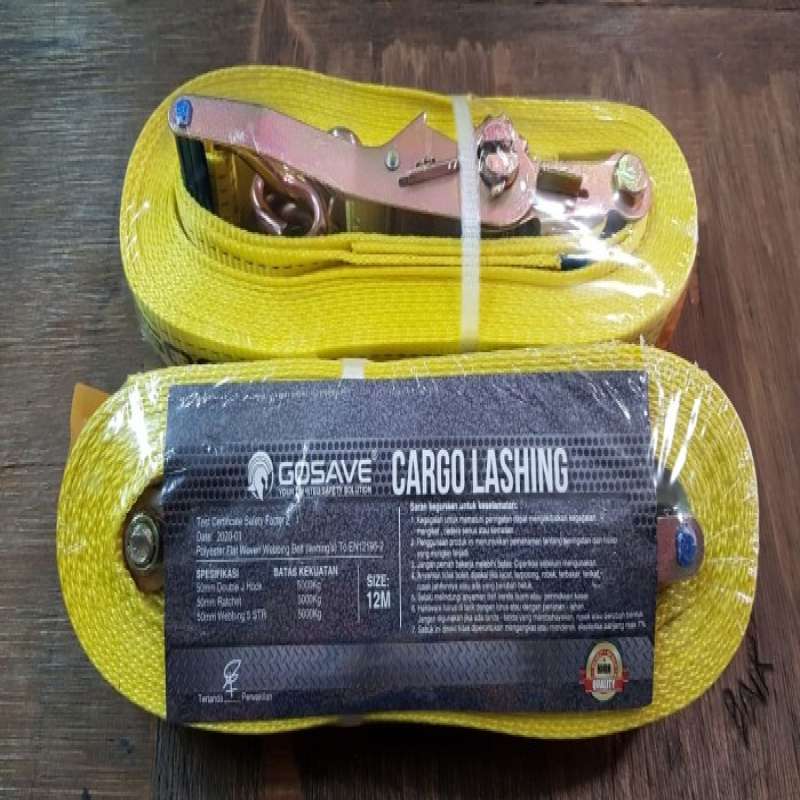 Jual Cargo Lashing Gosave 5 Ton X 10 Meter / Ratchet Tie Down Kode Br08 ...