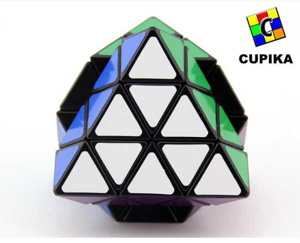 Jual Rubik Pyraminx Doubel Atas Bawah Pyraminx Blackbase Original ...