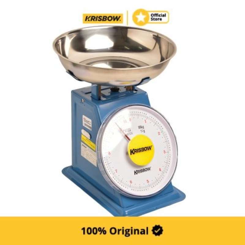 Promo Krisbow Spring Scale Timbangan Dapur 10 Kg Dengan Mangkuk Diskon ...