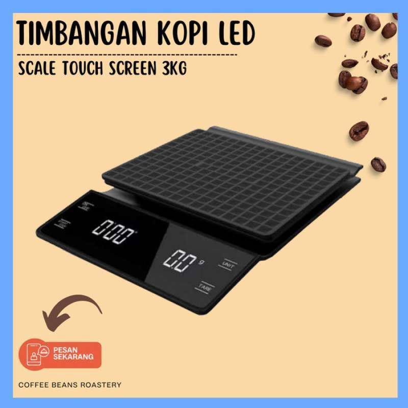 Promo Coffee Drip Scale Led Display 3Kg / Timbangan Kopi Touch Screen Diskon 23% di Seller ...