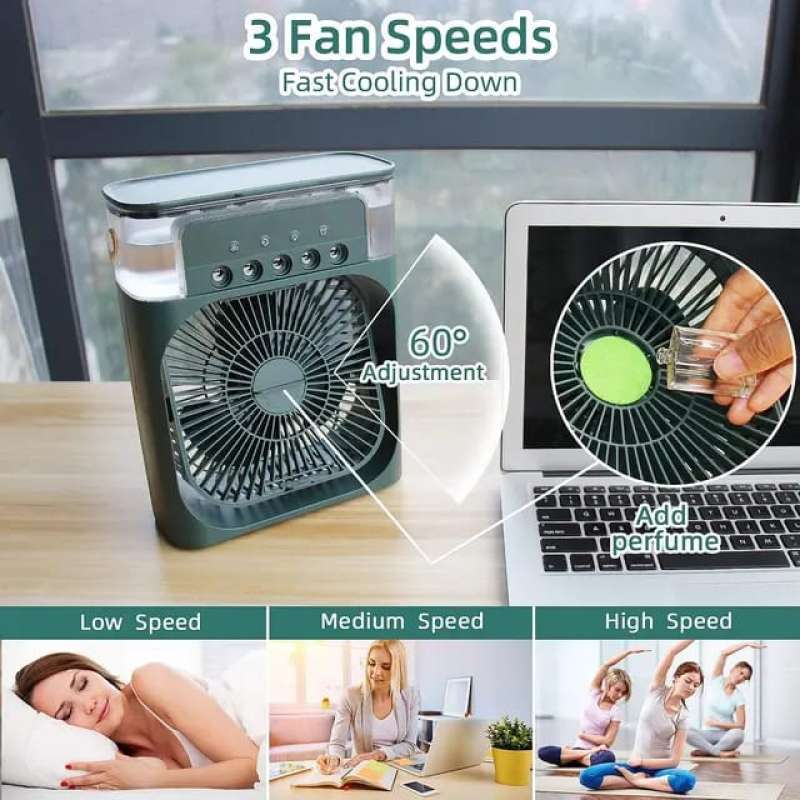 Jual Pendingin Udara Kipas Angin Meja Ac Air Cooler Portable Ruangan ...