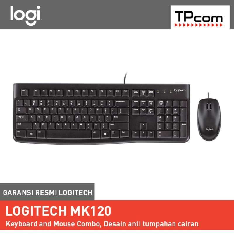 Promo Logitech MK120 USB Keyboard dan Mouse Combo (GARANSI RESMI) Diskon 23% di Seller Indah ...