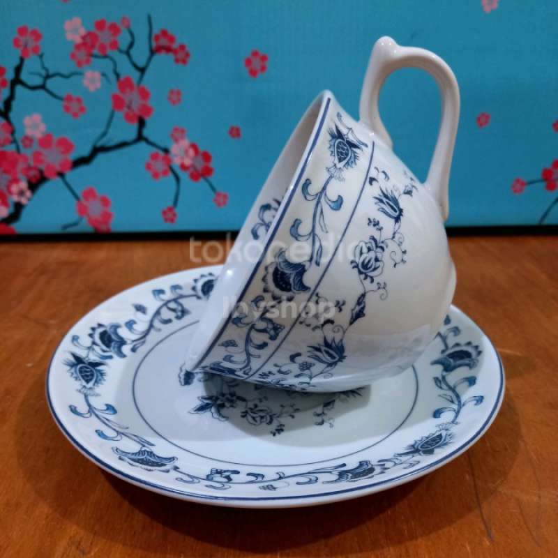 Promo Coffee Set Ming / Tea Set / Kopitiam / Oriental Blue V Diskon 23% ...