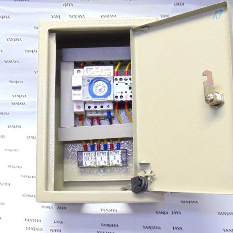 Promo panel lampu otomatis 24jam/panel penerangan lampu/panel timer ...