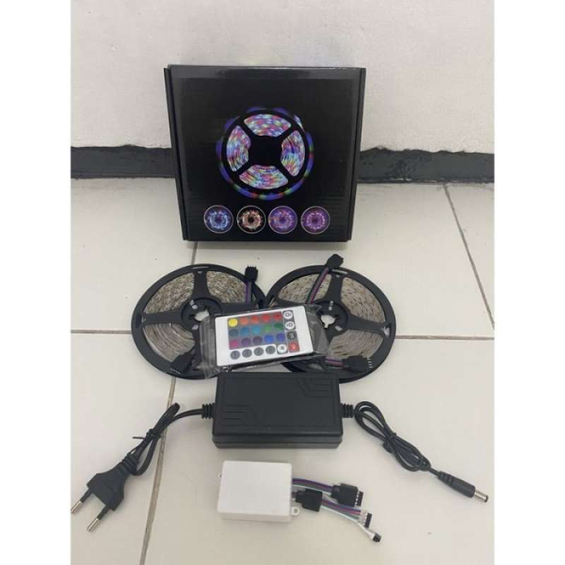 Jual Lampu Strip Led 10 Meter Rgb Warna Warni 220v + Adaptor ...