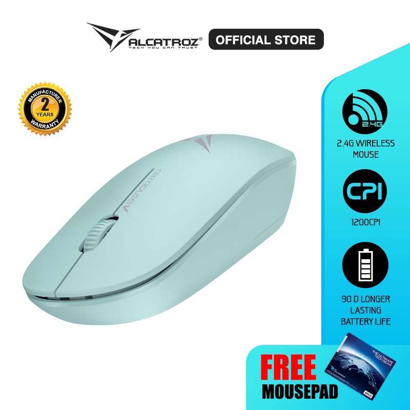 Jual Mouse Wireless Alcatroz Airmouse V | 1200 CPI | Ergonomic Design ...