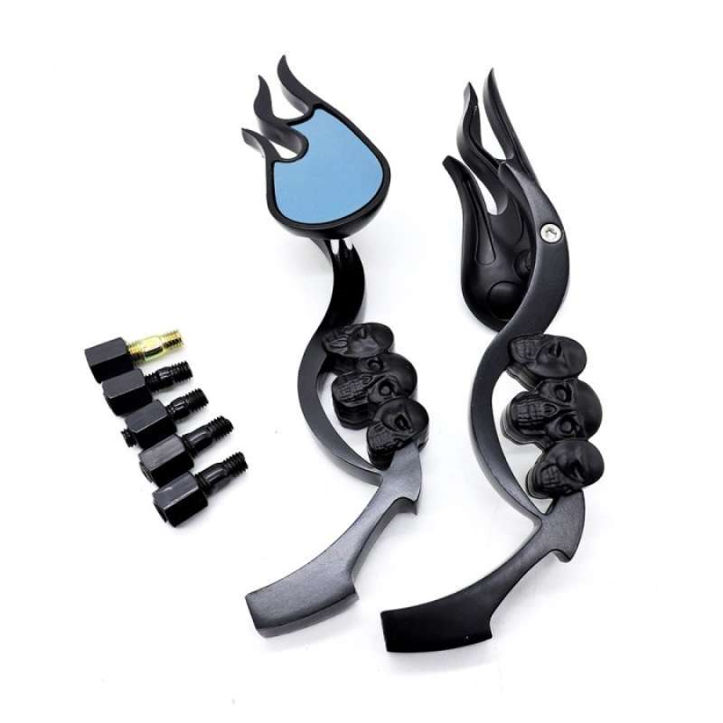 Promo Zc221 Kaca Spion Motor Modifikasi Model Tengkorak Gm Terbalik ...