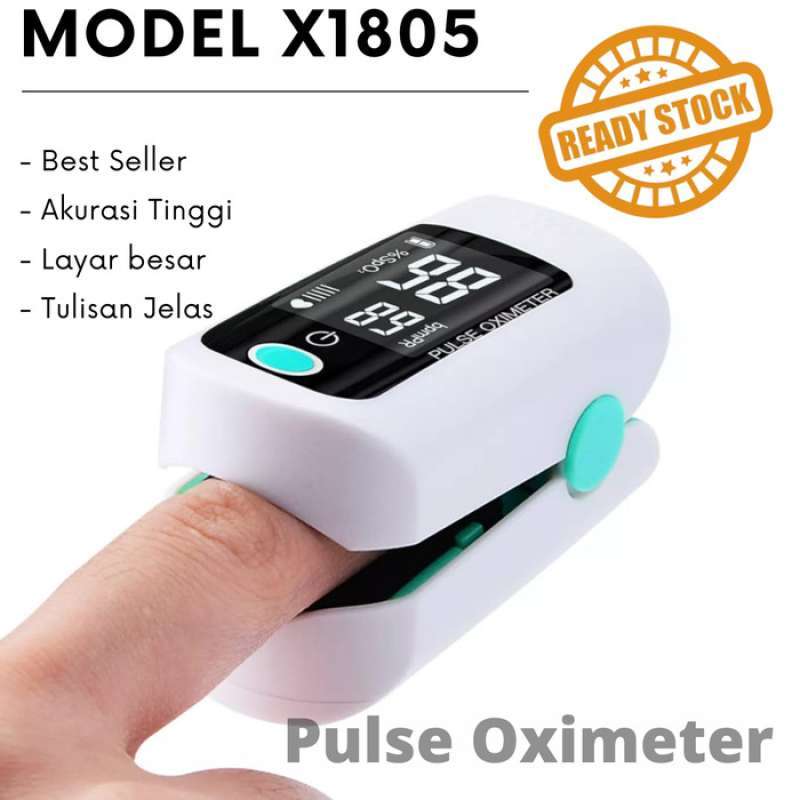 Promo Oximeter Pulse Oksimeter Fingertip Oxymeter Cek Saturasi Oksigen ...