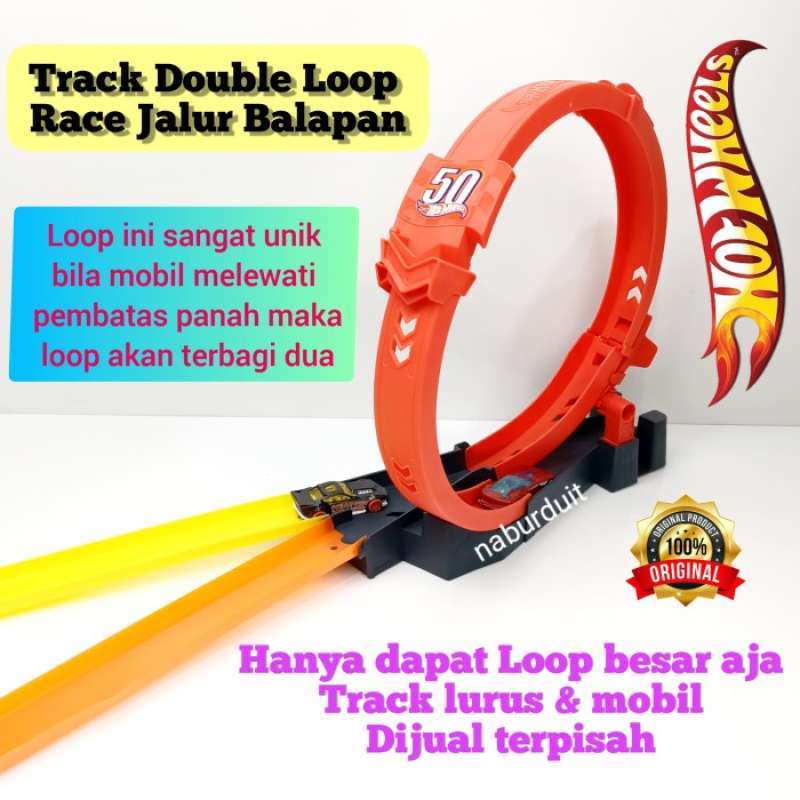 Promo Hot Wheels Track Double Loop Race Jalur Balap Ori Mattel ...