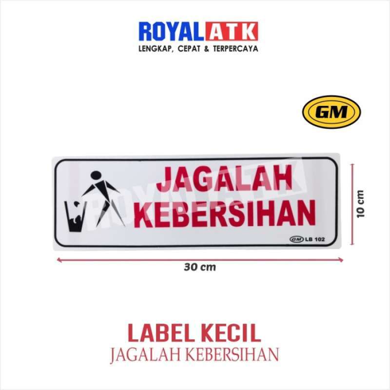 Promo Jagalah Kebersihan Toilet Sign Board Acrilic GM Papan Label ...