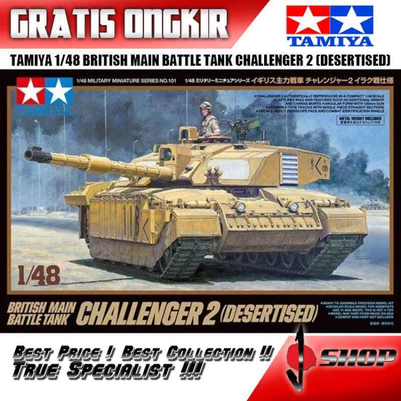 Jual TAMIYA 1/48 BRITISH MAIN BATTLE TANK CHALLENGER 2 (DESERTISED) di ...