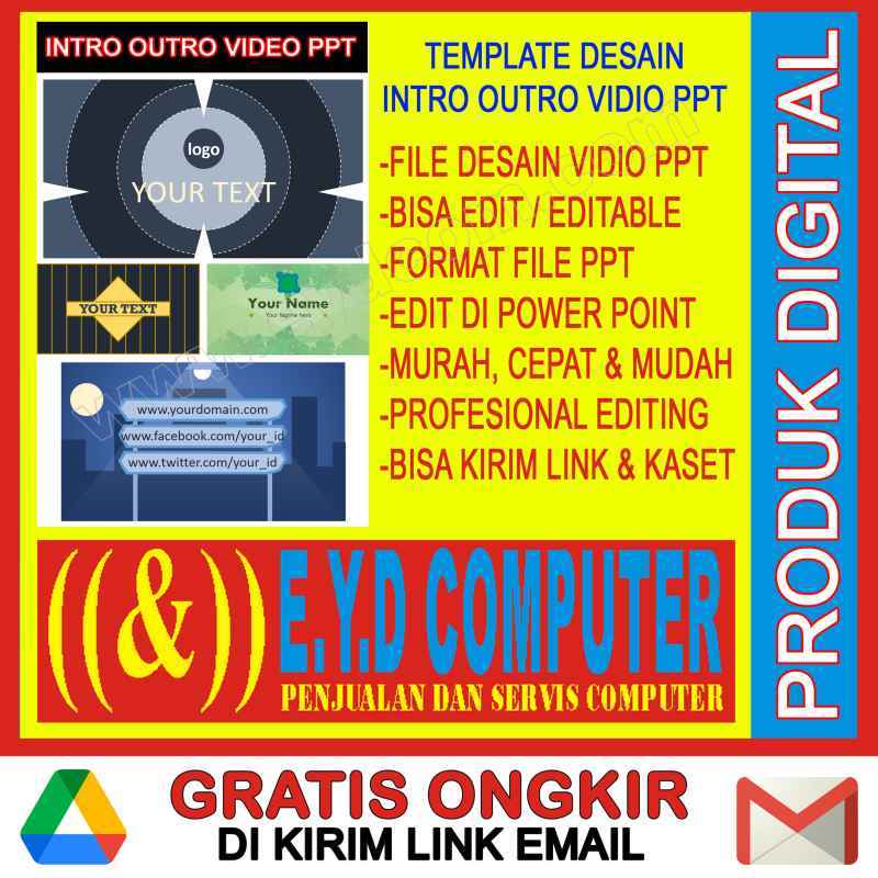 Jual DESAIN INTRO OUTRO EDITING VIDEO PPT KOLEKSI TEMPLATE DESIGN GRAFIS USAHA PERCETAKAN POWER ...