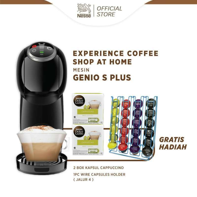 Promo Nescafe Dolce Gusto Genio S Plus + 2 box Cappu + 1 pc Wire Diskon ...