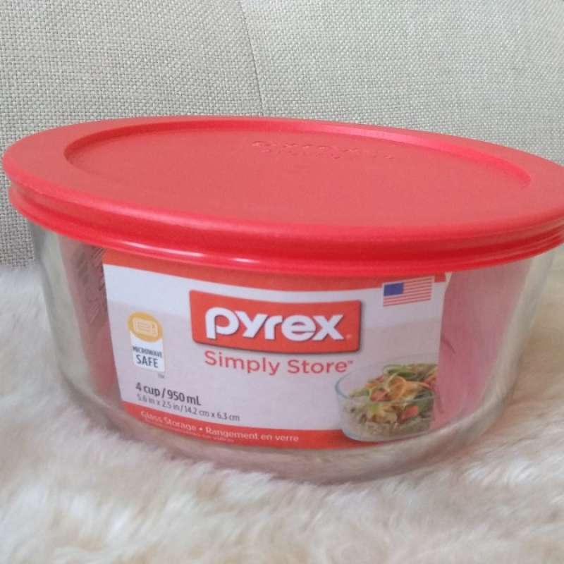 Jual Pyrex Storage Round 950Ml/Wadah Saji Kaca /Mangkok Kaca Premium di ...